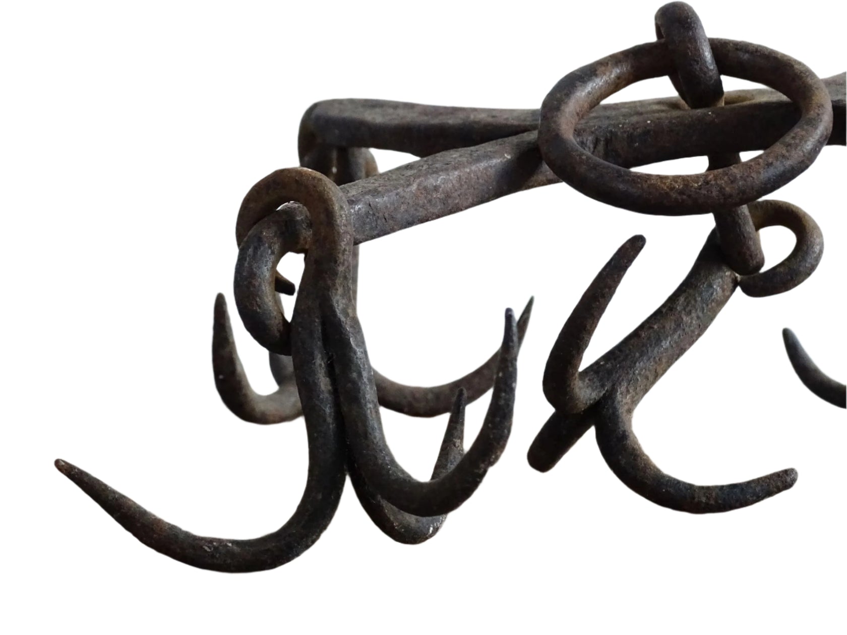 Antique Wrought Iron Meat Hooks 10.6" | La Maison de Belasyse