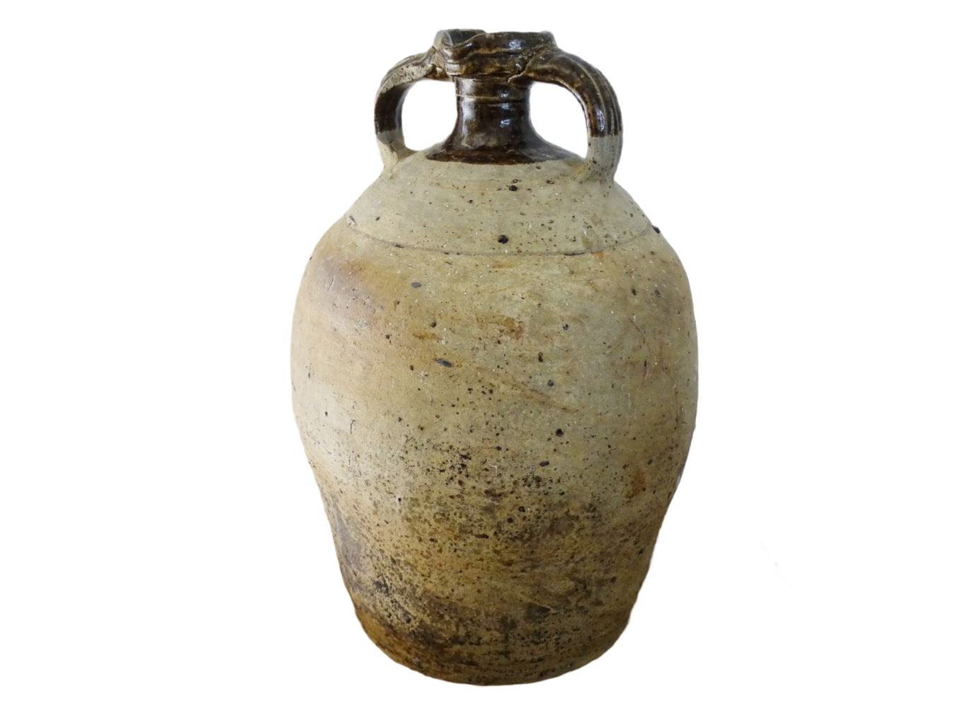 French Antique Pottery Pitcher 12.4" | La Maison de Belasyse